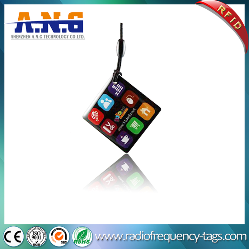 Waterproof RFID Epoxy Resin Crystal Key Tag for Loyalty Cards ...